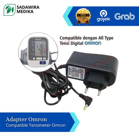 Jual 𝗢𝗠𝗥𝗢𝗡 Adaptor Omron Compatible Tensimeter Omron Shopee Indonesia