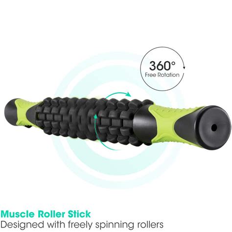 Muscle Roller Massage Stick Athletes Deep Tissue Body Tools Calf Roller