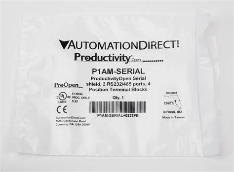 Serial Shield For ProductivityOpen P1AM 100 CPU PN P1AM SERIAL