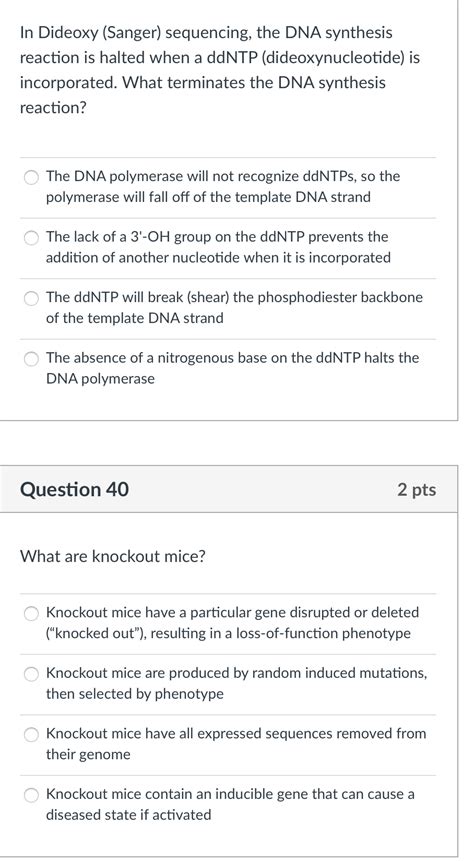 Solved In Dideoxy Sanger Sequencing The Dna Synthesis