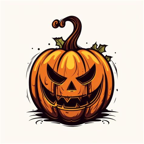 Premium Photo Pristine White Background Vector Of Halloweens Iconic