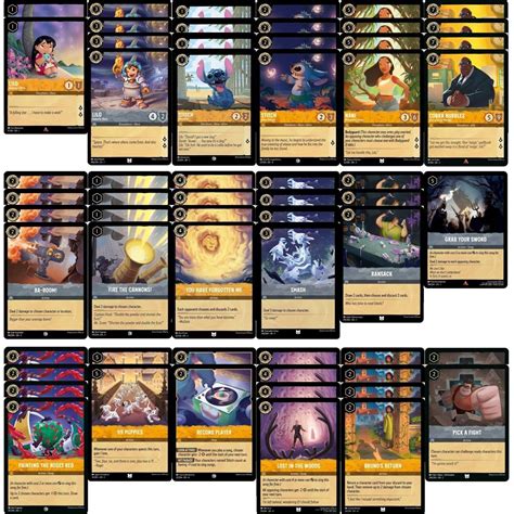 Lilo And Stitch Disney Lorcana Deck Custom Built 60 Card Etsy