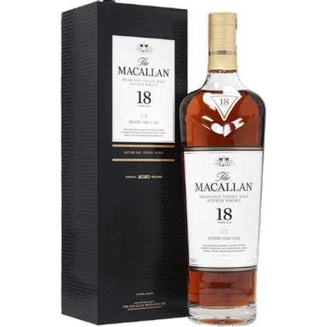 麥卡倫 18年雪莉桶單一麥芽蘇格蘭威士忌2020版 The Macallan Sherry Oak 18 Yo Single Malt