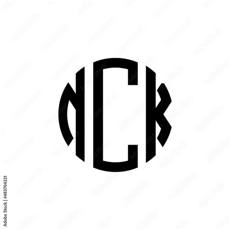 Nck Letter Logo Design Nck Modern Letter Logo With Black Background