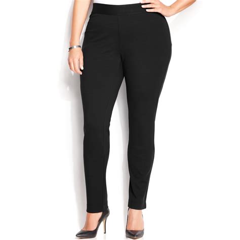 Inc International Concepts Plus Size Pull On Skinny Ponte Pants In