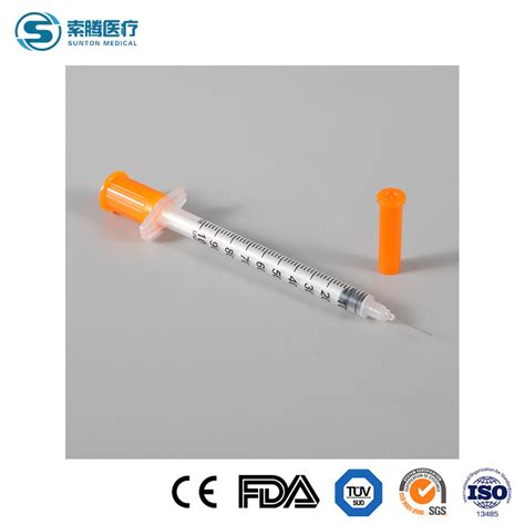 Sunton Insulin Syringe 40 Units China Disposable Syringe Manufacturers