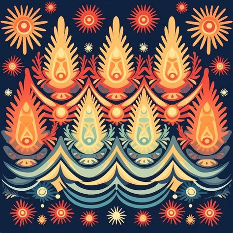 Premium Ai Image Abstact Pattern Thai Background