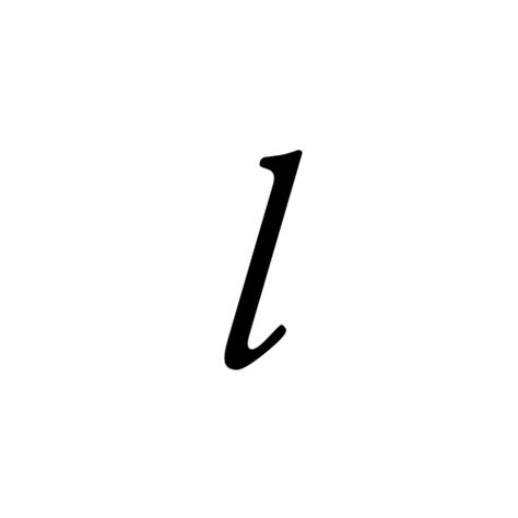 L Latin Small Letter L Musica Regular Graphemica
