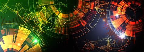 Abstract Earth Technology Background For Science Vector Image