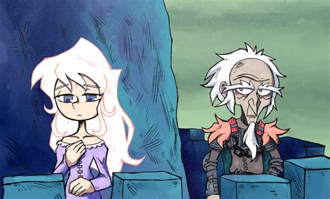 Safebooru 1boy 1girl Beard Castle Dress Facial Hair Frown Hand On Own
