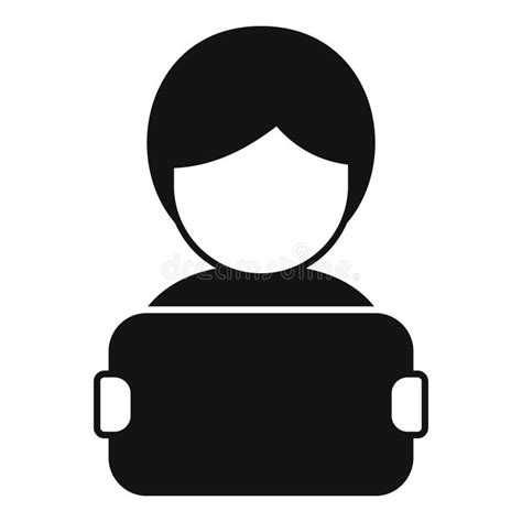 Gender Equality Board Icon Simple Vector Male Agender Portrait Stock