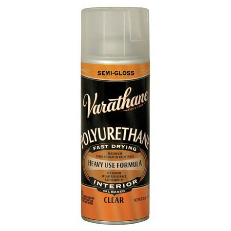 Rust Oleum Polyurethane Spray 11 25 Oz Clear Semi Gloss 6081 Walmart