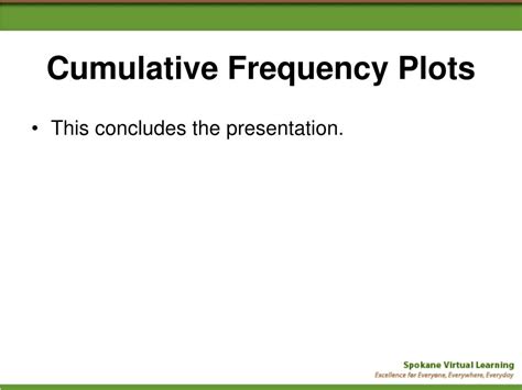 Ppt Cumulative Frequency Plots Powerpoint Presentation Free Download