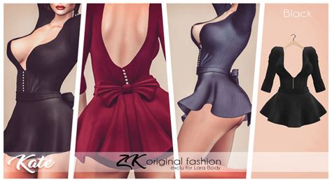 Second Life Marketplace Zk Kate Dress Black Add Me