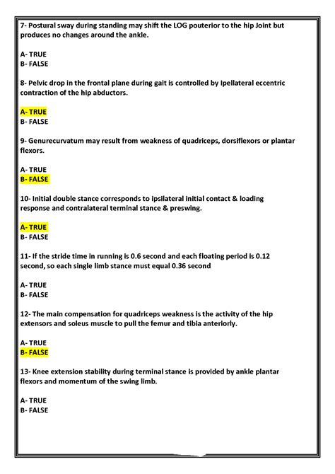 SOLUTION Biomechanics Questions With Answers Studypool