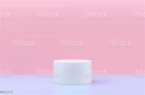 벡터 둥근 연단 받침대 또는 플랫폼 화장품 프리젠 테이션배경 3d 연단 광고 장소 파스텔 색상의 빈 제품 스탠드 배경 개념에