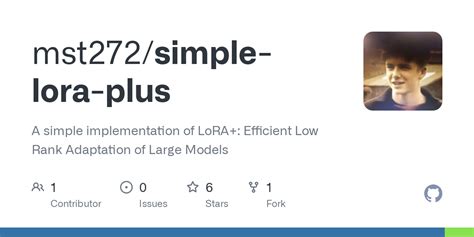 GitHub Mst272 Simple Lora Plus A Simple Implementation Of LoRA