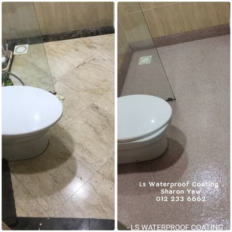 感谢顾客支持 做epoxy可解决厕所 地台漏水的问题。 防水又防滑 Ls Waterproof Coating