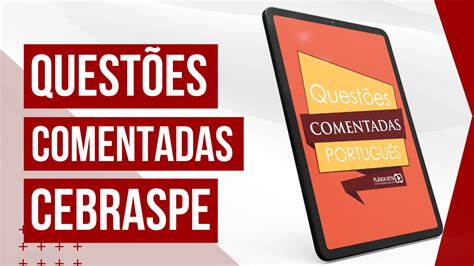 E book gratuito Questões comentadas de Português CEBRASPE