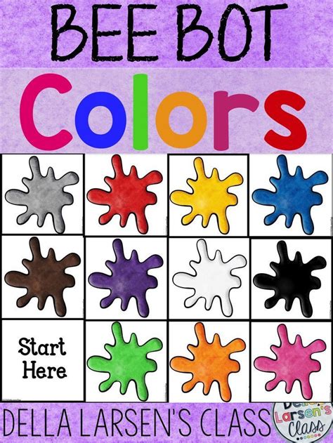 Beebot Mat Colors Bee Bot Activities Beebot Bee Bot Mats