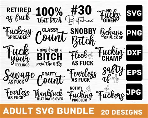 Adult Svg Bundle Funny Adult Bundle Funny Svg Bundle Shirt Bundle