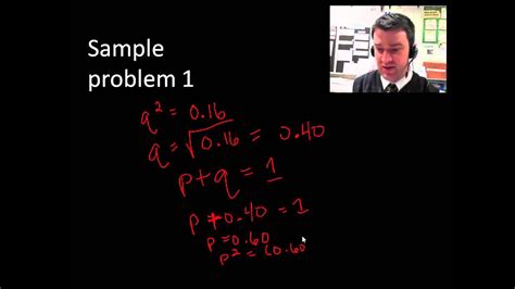 Hardy Weinberg Practice Problems Youtube
