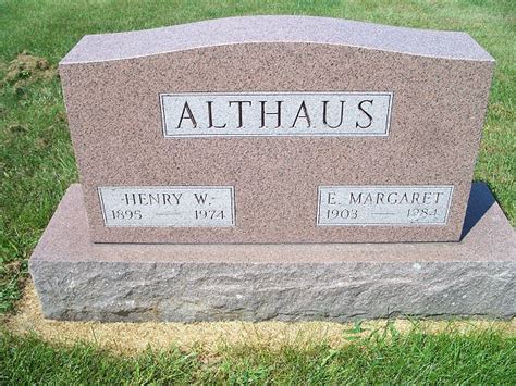 E Margaret Schumacher Althaus Find A Grave Memorial