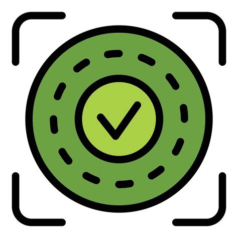 Approved Authentication Icon Color Outline Vector 19192262 Vector Art At Vecteezy