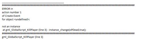 Instance Not Existing R Gamemaker