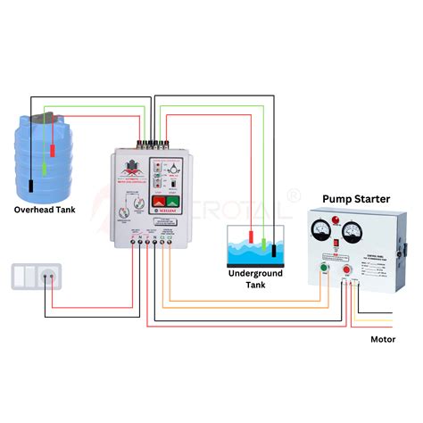 Single Phase Automatic Water Pump Controller Circuit Diagram Pdf