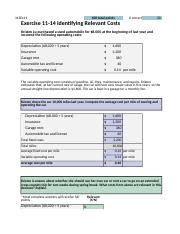 Ch 11 Exercises WKey Xlsx 313Ex11 Correct 100 Total Points 20