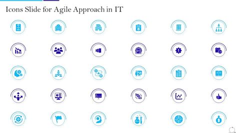 Icons Slide For Agile Approach In IT Ppt Visual Aids Slides PDF