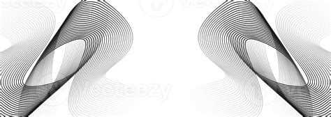 Black Abstract Banner Background With Glowing Geometric Circle Lines Modern Dark Grey Gradient