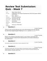 Quiz Week Docx Review Test Submission Quiz Week User Course Test Started Submitted