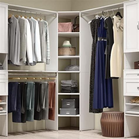 Closetmaid Style White Corner Shelf Kit 2129 The Home Depot Closet