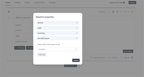 Setting An Initial Answer Online Surveys