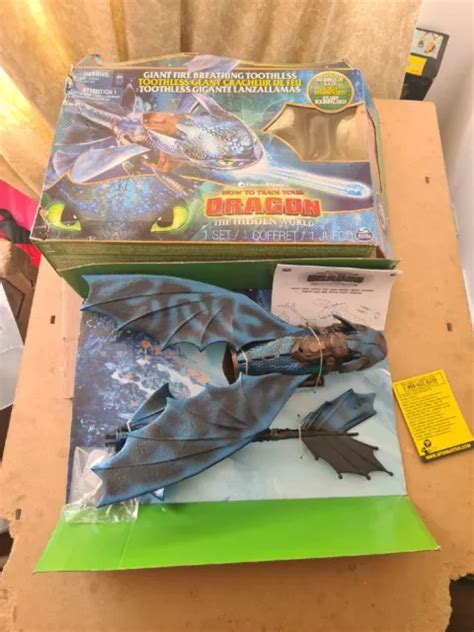 DREAMWORKS HOW TO Train Your Dragon Giant Fire Breathing Toothless 20