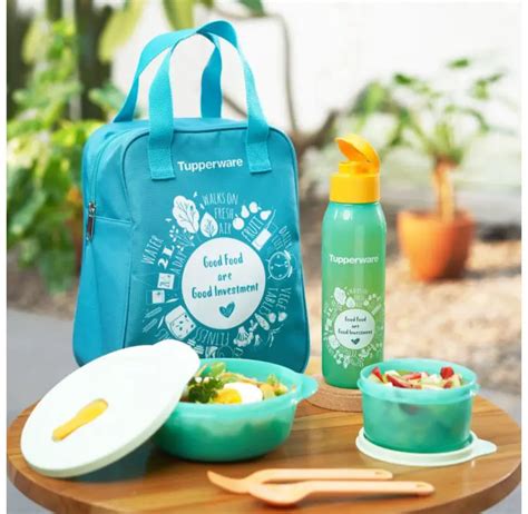 Tupperware Go Green Lunch Set