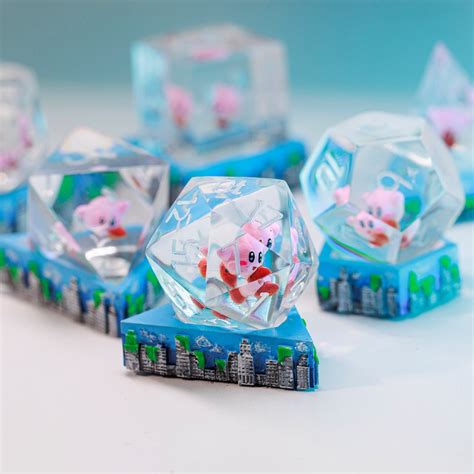 Kirby Dice Dnd Dice Set For Birthday T And Rpg Dice For Art Decor