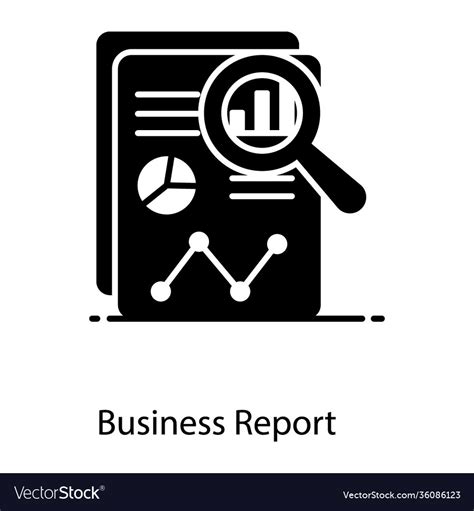 Business Report Royalty Free Vector Image Vectorstock