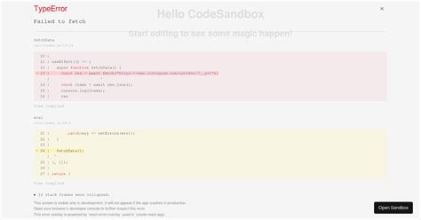 Fetch Hook With Issolid Codesandbox