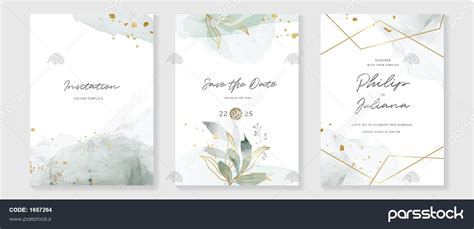 وکتور پس زمینه هنر انتزاعی پس زمینه کارت دعوت لوکس با گل هنری خط طلایی و برگ های گیاه شناسی