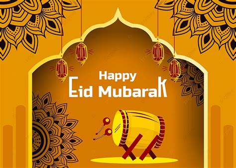 Happy Eid Mubarak Banner Background Aidil Ftri Eid Al Fitr Eid