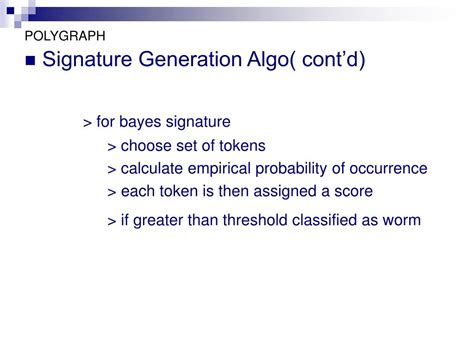 Ppt Polygraph Automatically Generating Signatures For Polymorphic