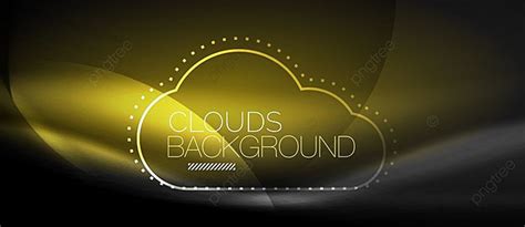 Vector Cloud Computing Network Symbol Background Glow Internet