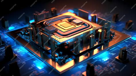 Premium Ai Image Microchip Or Microprocessor Hardware Engineering