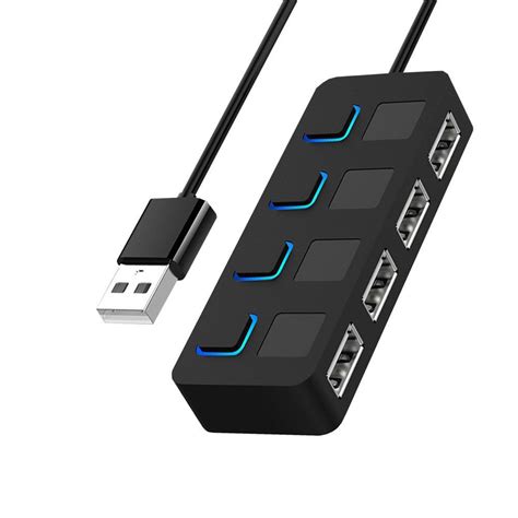 Hub Hub Multi Usb Splitter 4 Port Extender Shopatronics