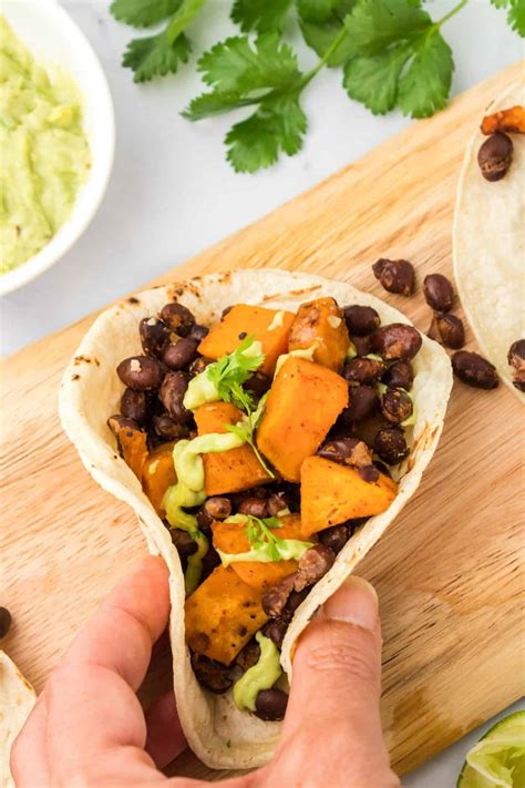 Sweet Potato And Black Beans Tacos Southern Plate