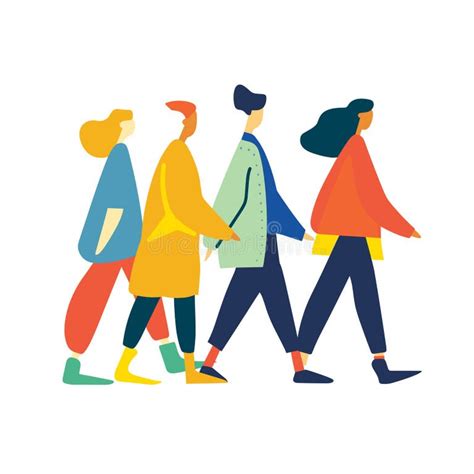 Four People Vector Stock Illustrations 11130 Four People Vector