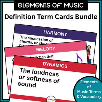 Elements Of Music Terms Bundle By Jooya Teaching Resources TpT
